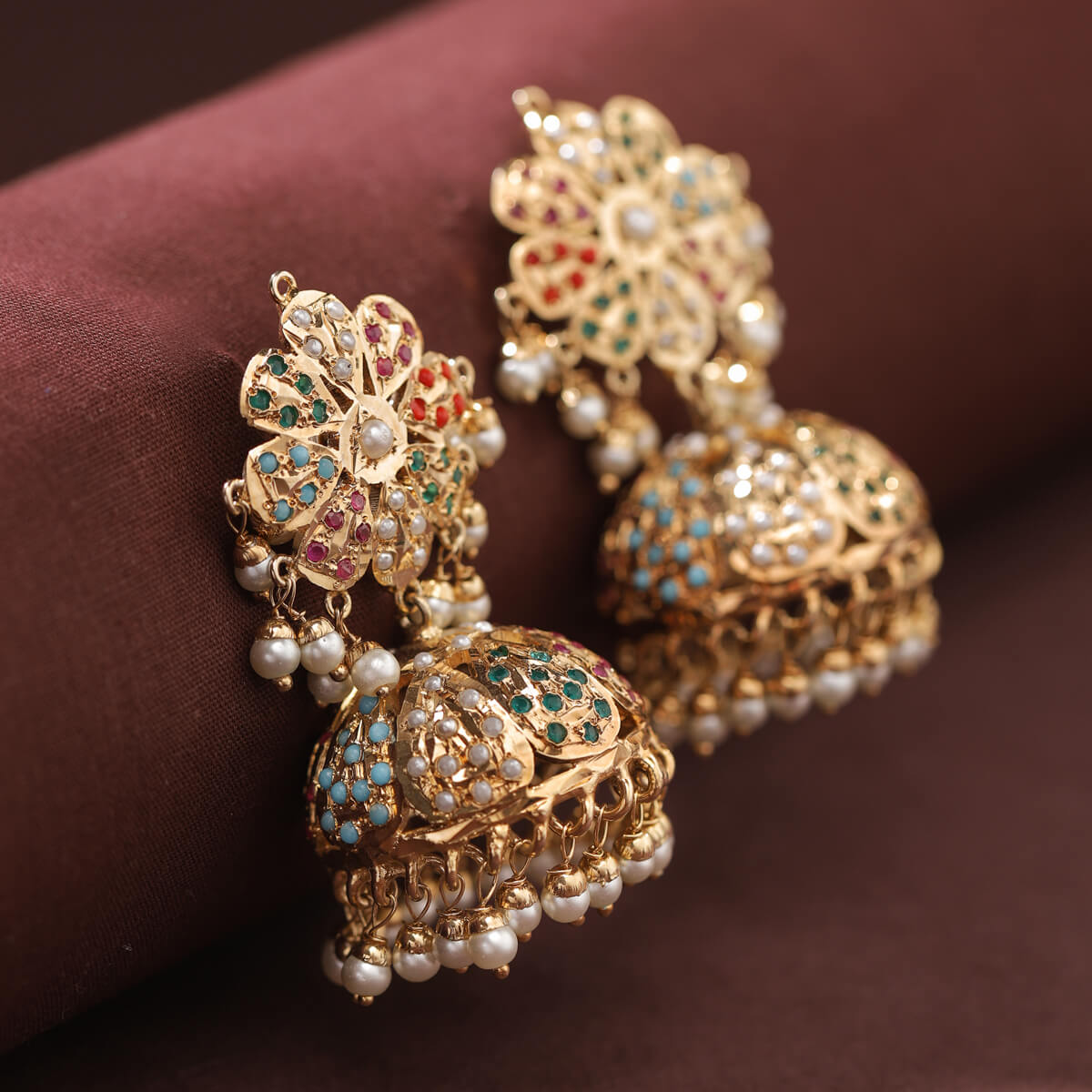 Earrings Jadau Collection CaratCharm Exquisite Designs – Caratcharm